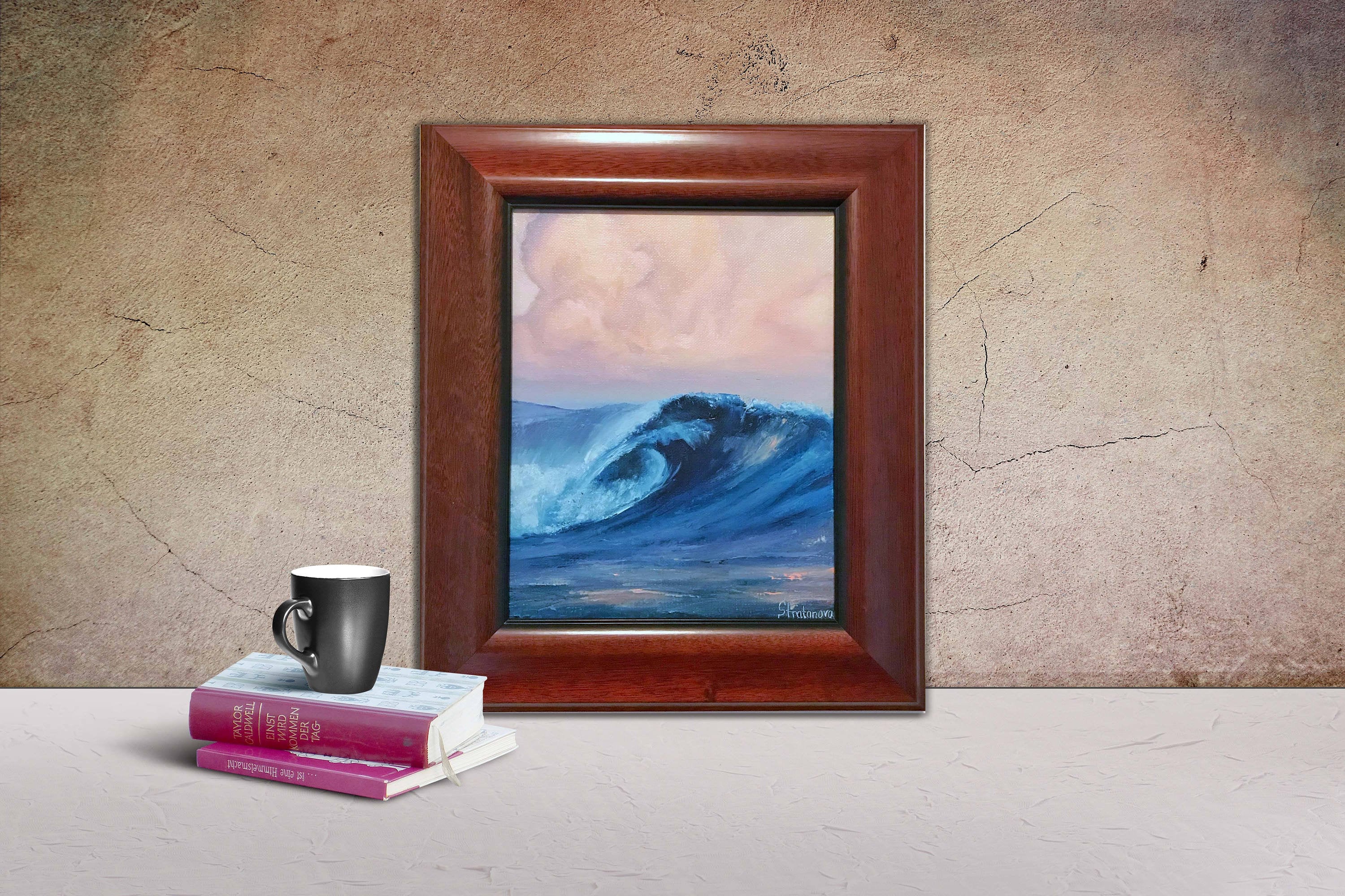 Sea Waves Original Oil Painting on Canvas - Sea Storm Wall Art - Etsy