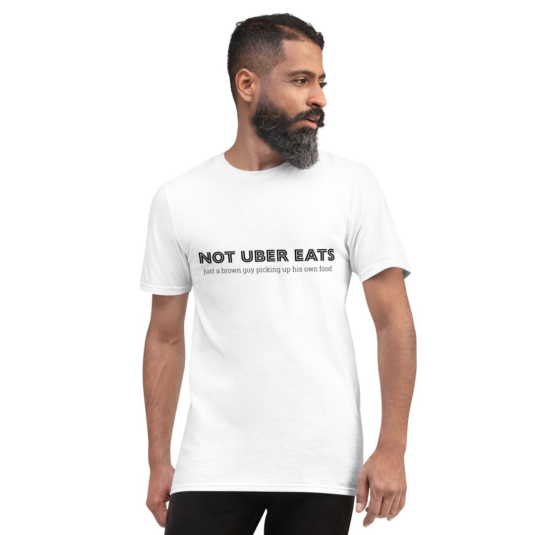 Nubereats Not the Uber Eats Driver Just Brown White - Etsy