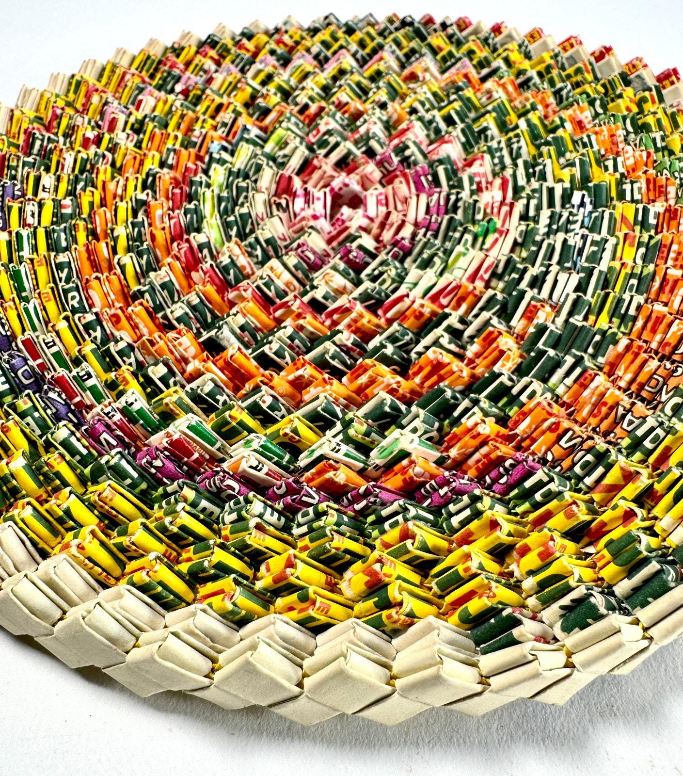 Gum Wrapper Paper Chain Trivet | Coil | Vintage - Etsy