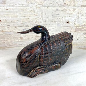 Vintage Hand Carved Wooden Mallard, 20th Century - Etsy