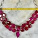 Modern Statement Ruby Necklace Large Stones Sterling Silver - Etsy