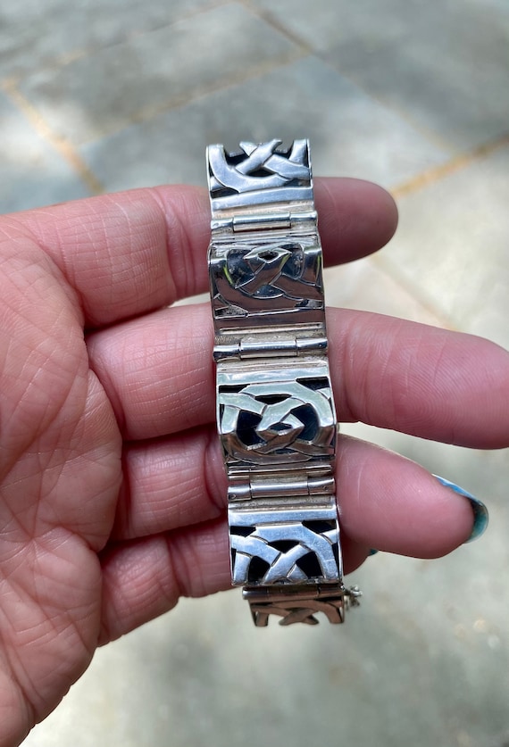 Rare FMJ Mexican sterling Silver Earrings TAXCO 925 S… - Gem