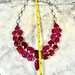 Modern Statement Ruby Necklace Large Stones Sterling Silver - Etsy