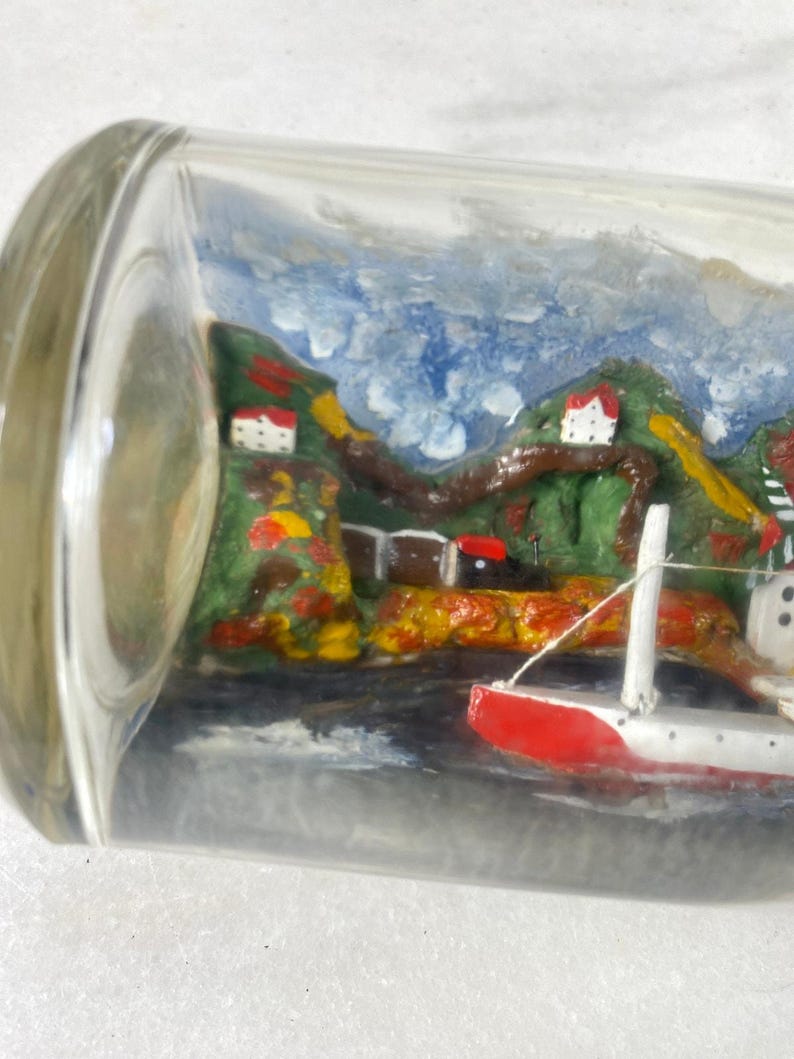 Folk Art Maritime Diorama, Ship - Etsy