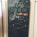 Two Less Fish in the Sea, Wedding Sign, Engagement Announcement or ...