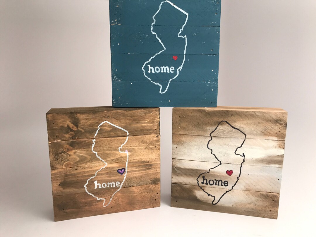 Your Heart is Here, Dorm Decoration, Home State Love, New Jersey Love ...