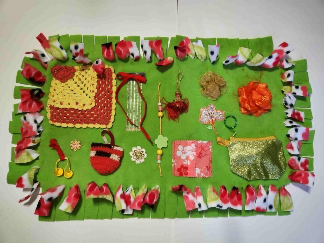 Handmade Fleece Fleece Fidget Mat Dementia FLOWER - Etsy