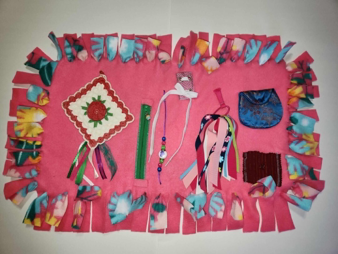 Handmade Fleece Fleece Fidget Mat Dementia FLOWER - Etsy