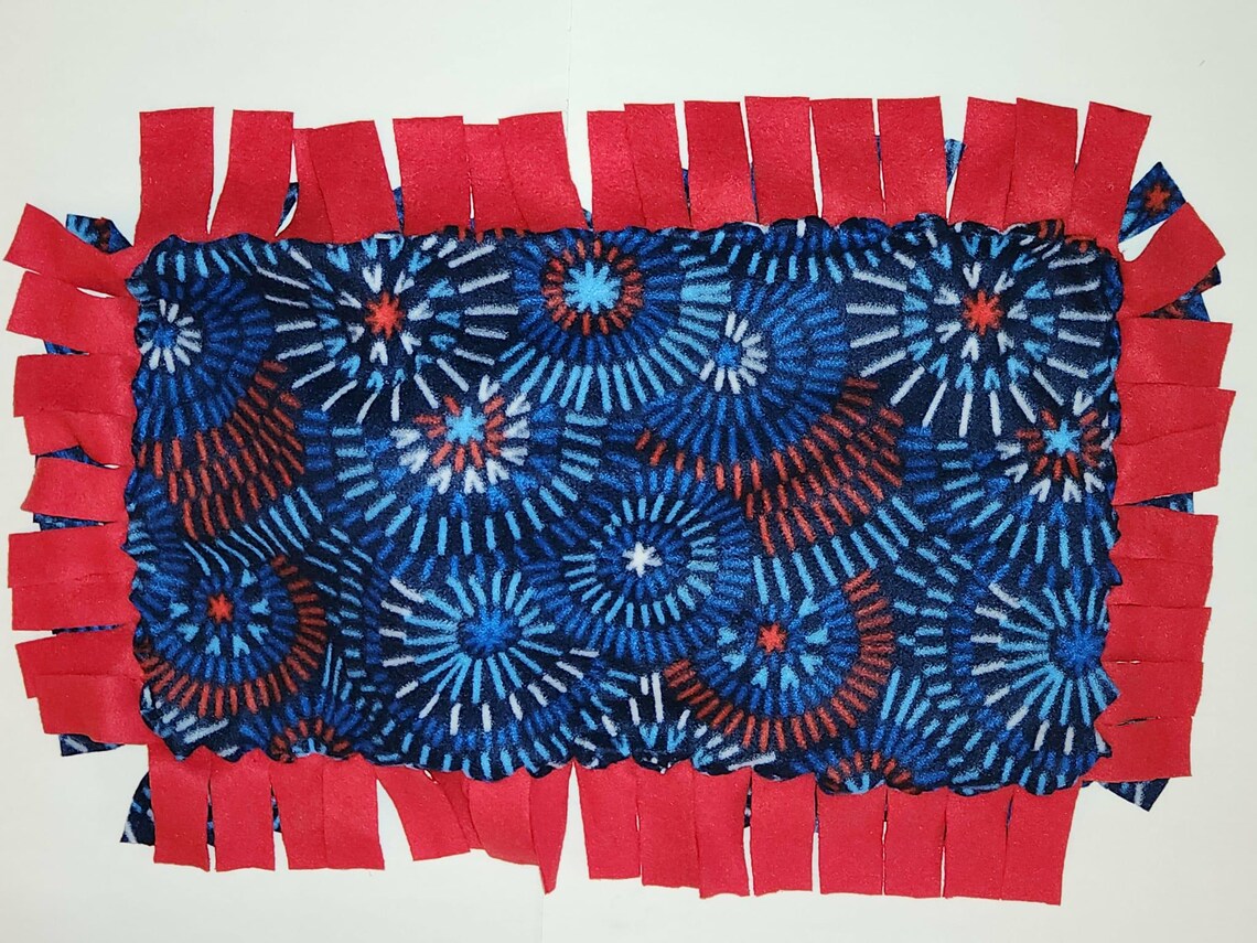 Handmade Fleece Fleece Fidget Mat Dementia PATRIOTIC Theme - Etsy