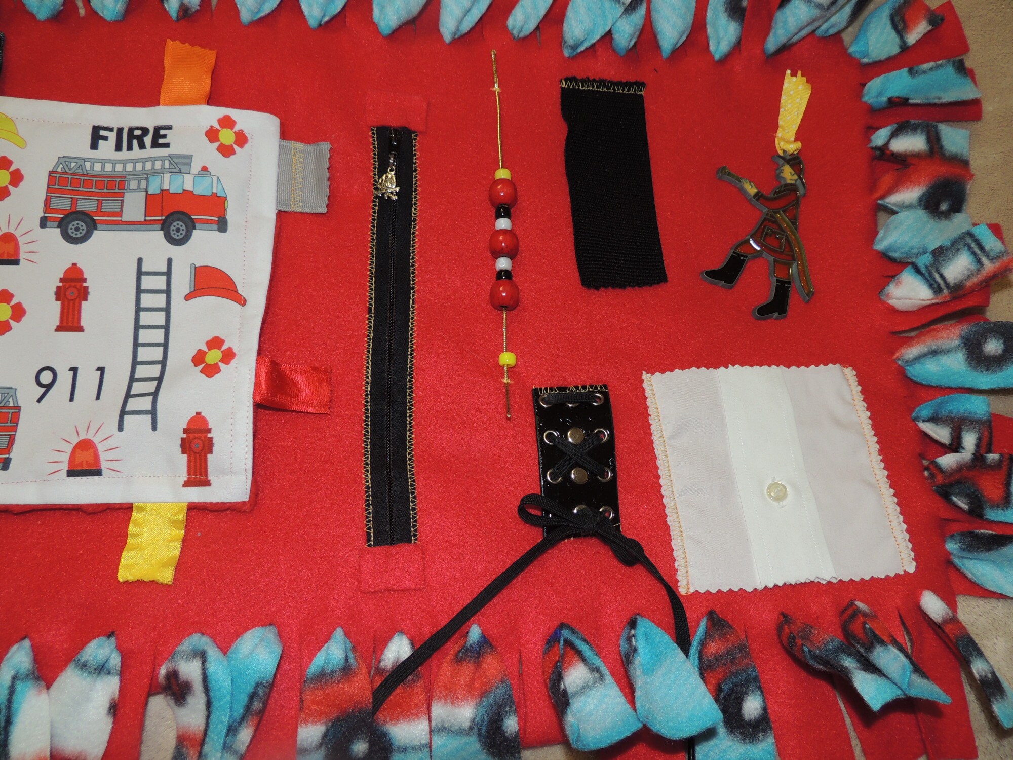 Fidget Mat Dementia FIRE FIGHTER Theme - Etsy