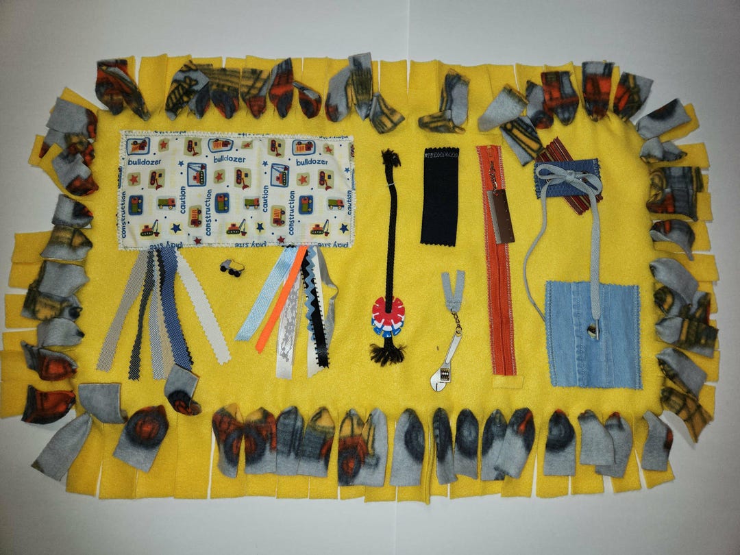 Handmade Fidget Mat Dementia CONSTRUCTION TRUCK Theme - Etsy