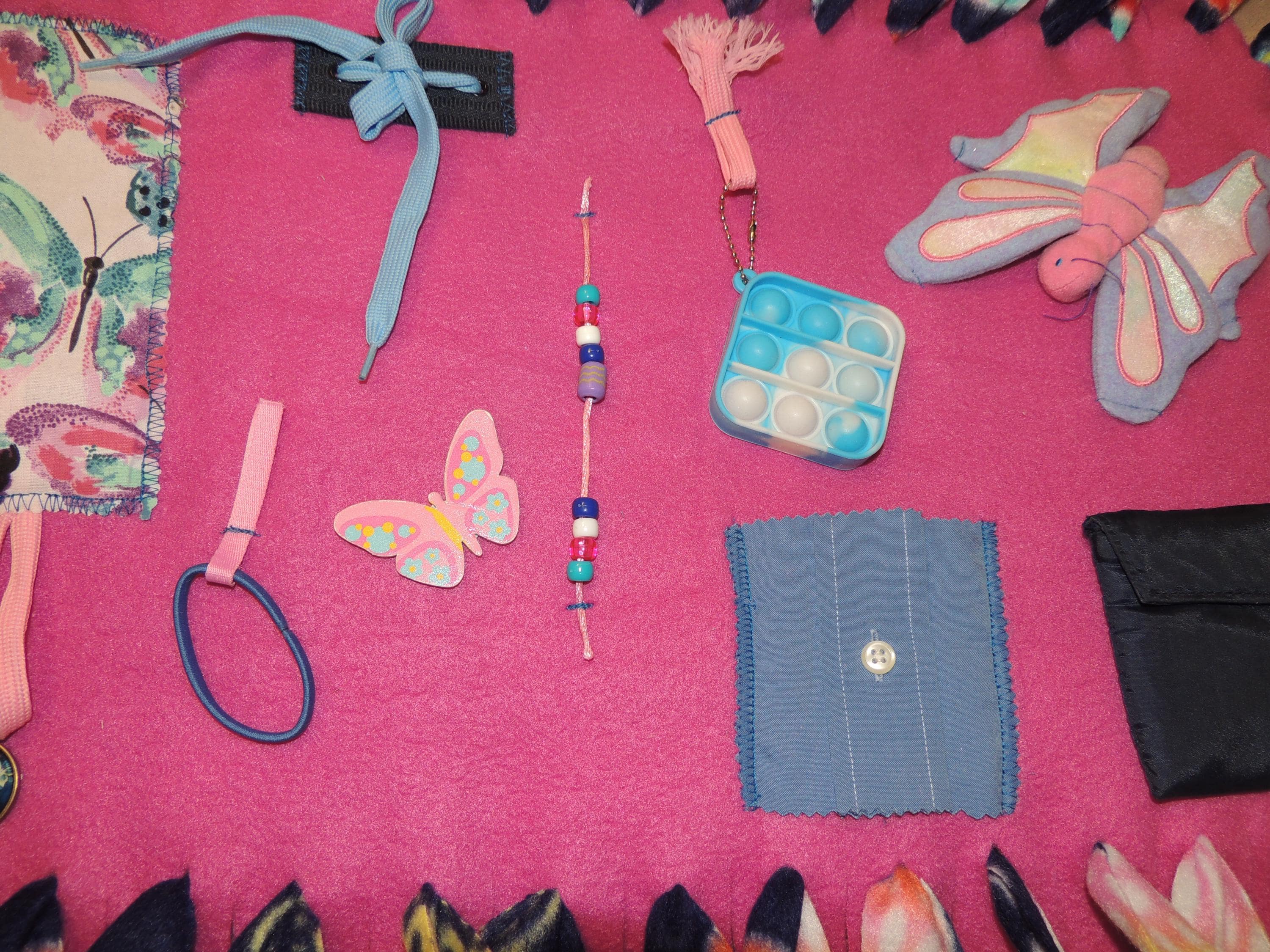 Fleece Handmade Fidget Mat Dementia BUTTERFLY Theme - Etsy