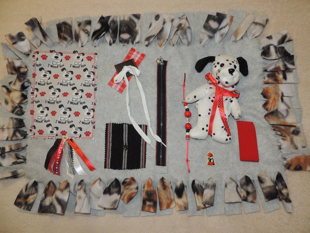 Fleece Fidget Mat Dementia DOGS Theme - Etsy