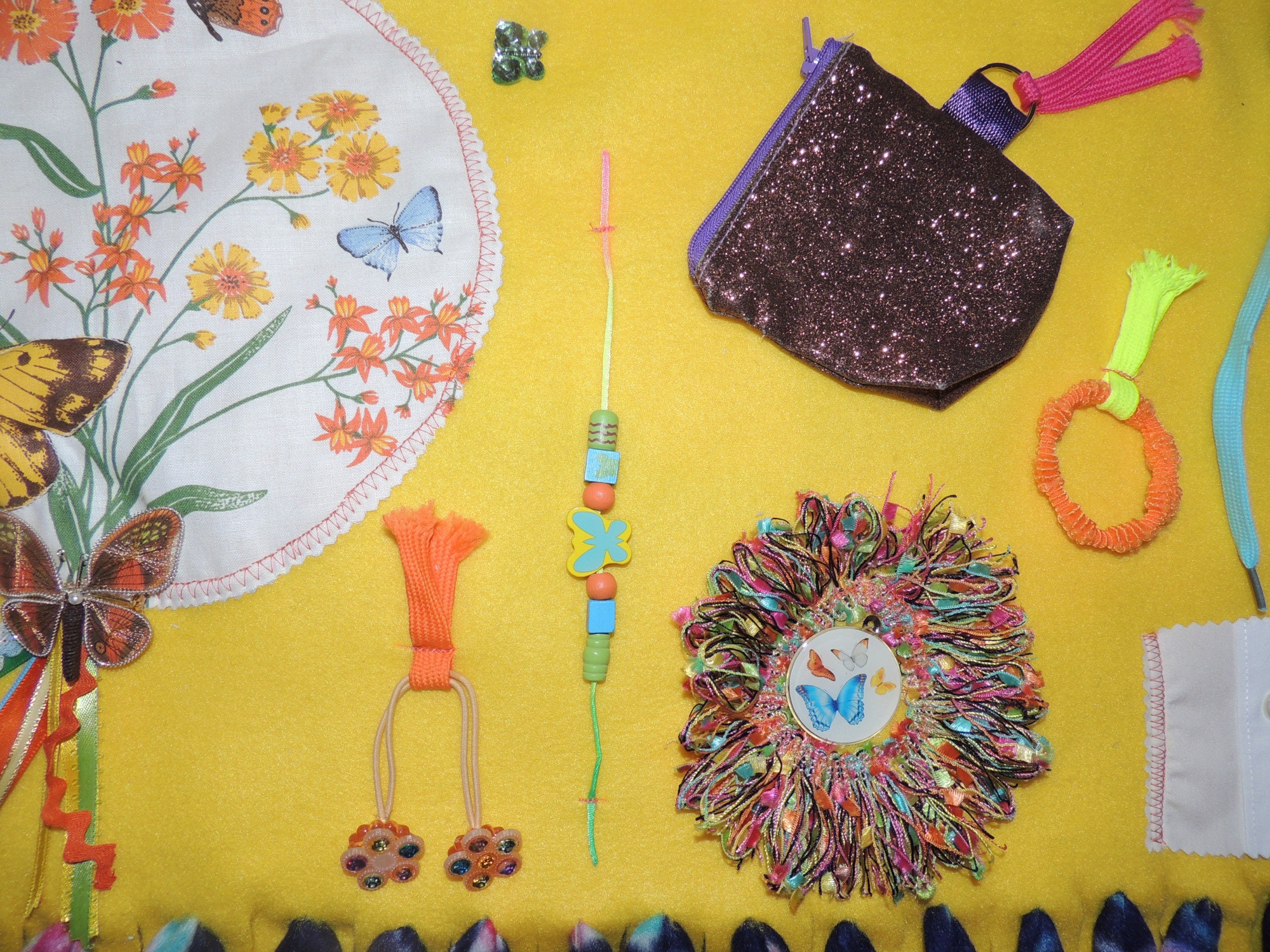 Handmade Fleece Fidget Mat Dementia BUTTERFLY Theme - Etsy