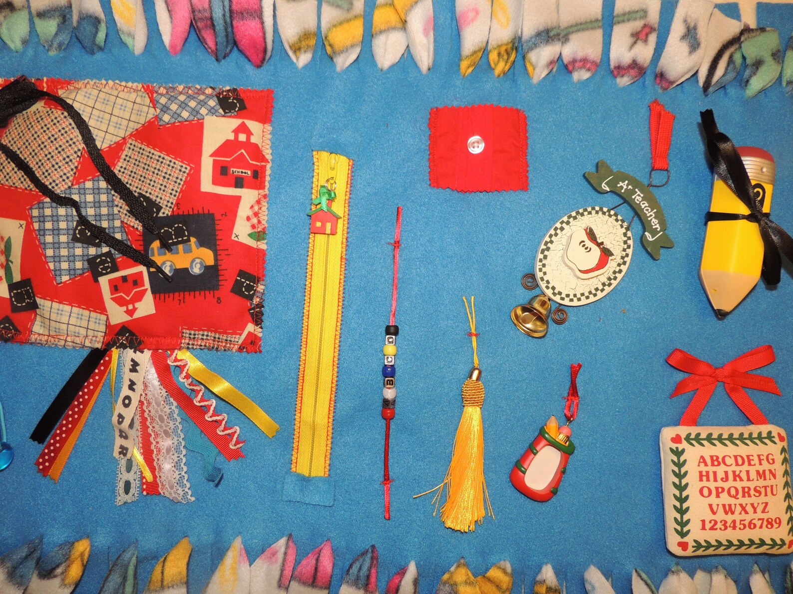 Fleece Fidget Mat Dementia TEACHER Theme - Etsy