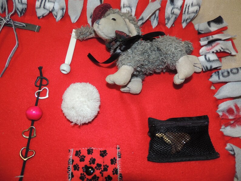 Handmade Fleece Fidget Mat Dementia DOG Theme - Etsy