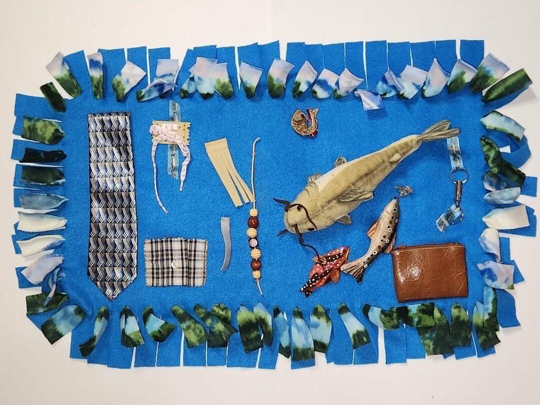 Handmade Fleece Fidget Mat Dementia FISHING Theme - Etsy