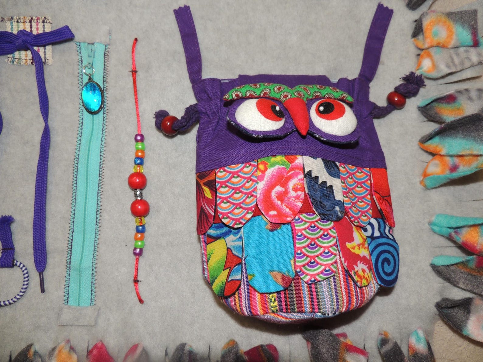 Fleece Fidget Sensory Mat Dementia OWL Theme - Etsy