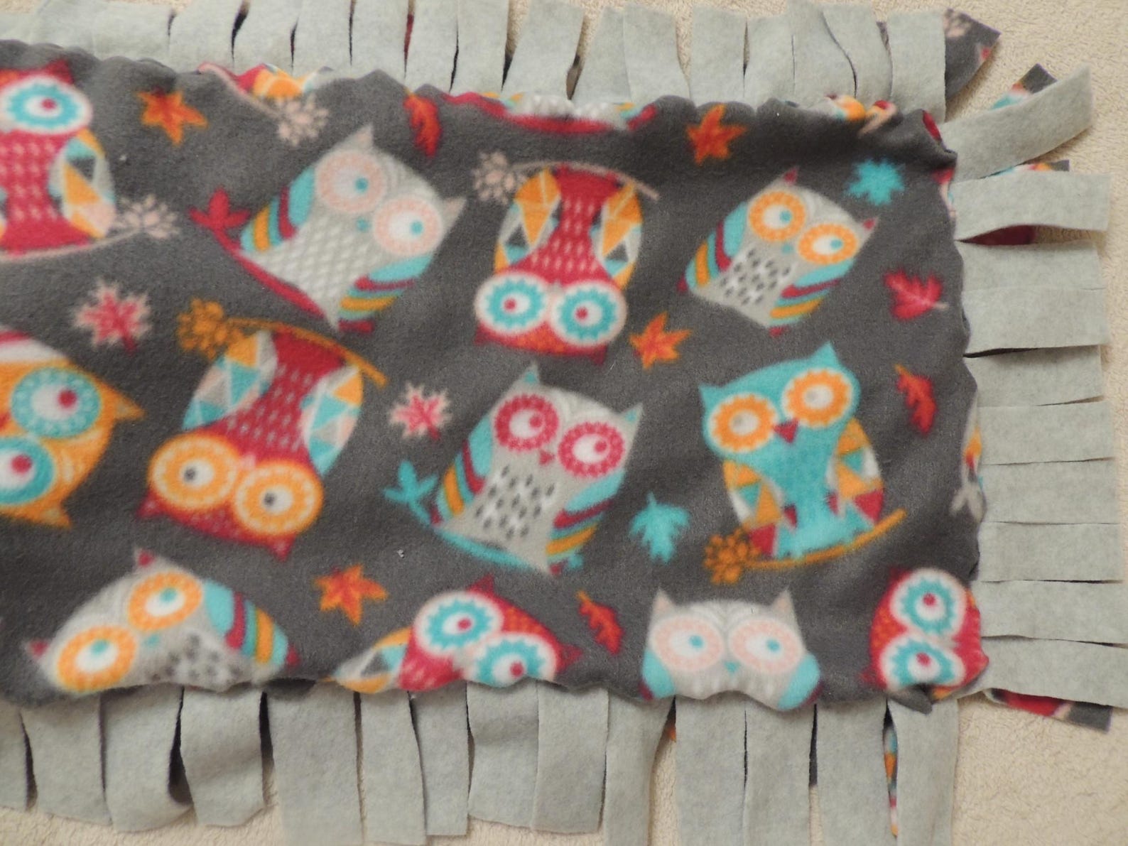 Fleece Fidget Sensory Mat Dementia OWL Theme - Etsy