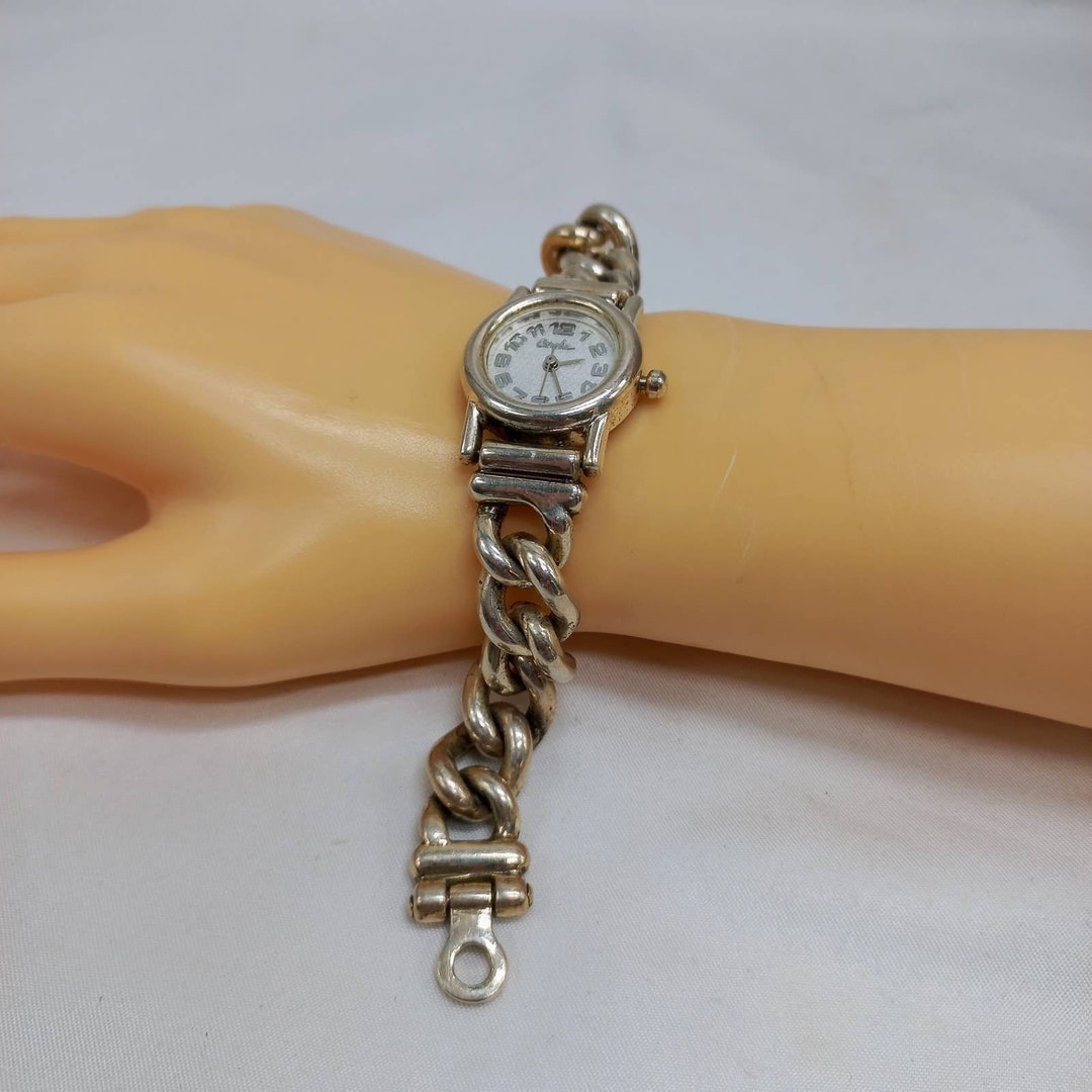 CAROLEE 925 French Quote Sterling Bracelet Watch Nothing More Precious ...