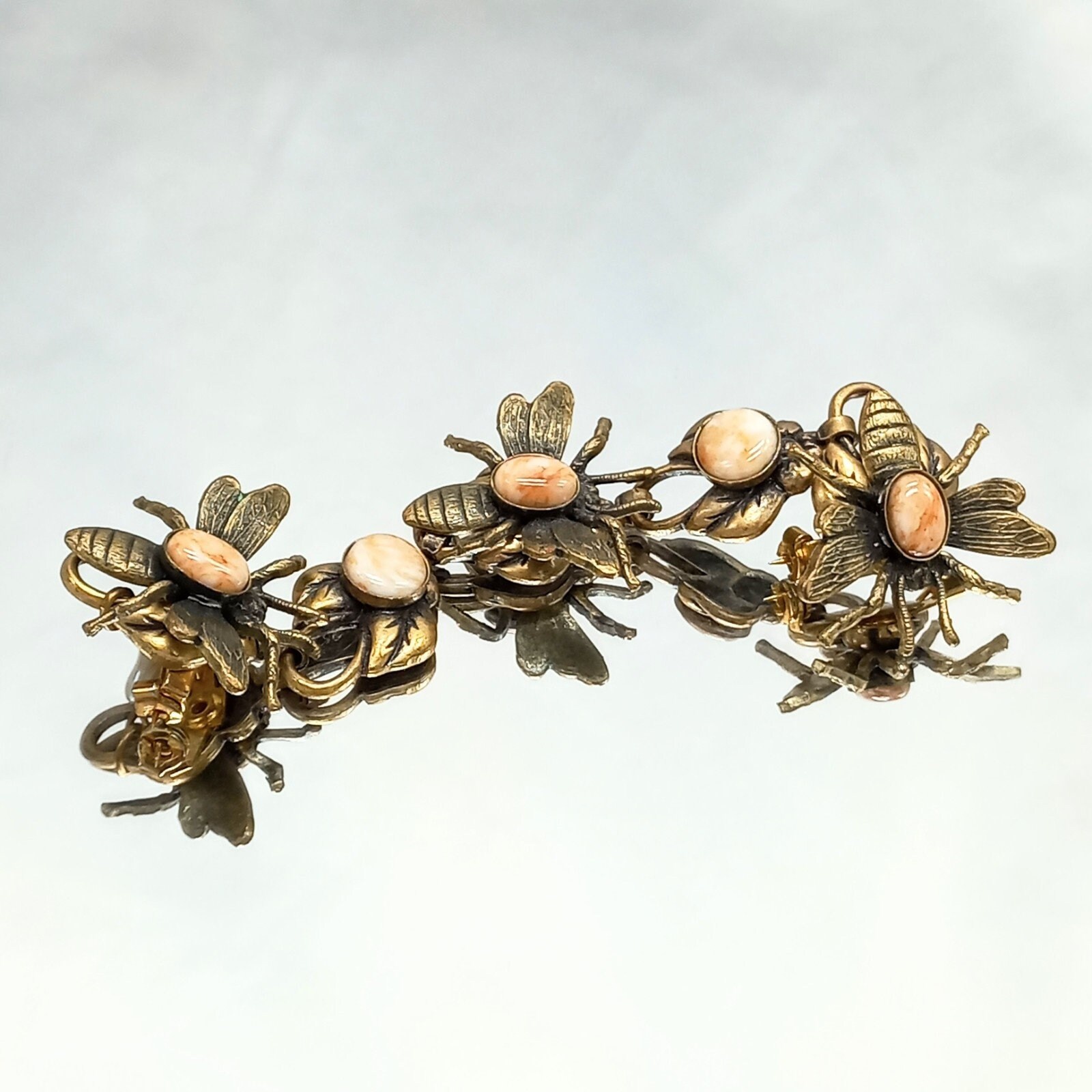 La Contessa Mary Demarco Rare and Unusual Climber Brooches Bee - Etsy