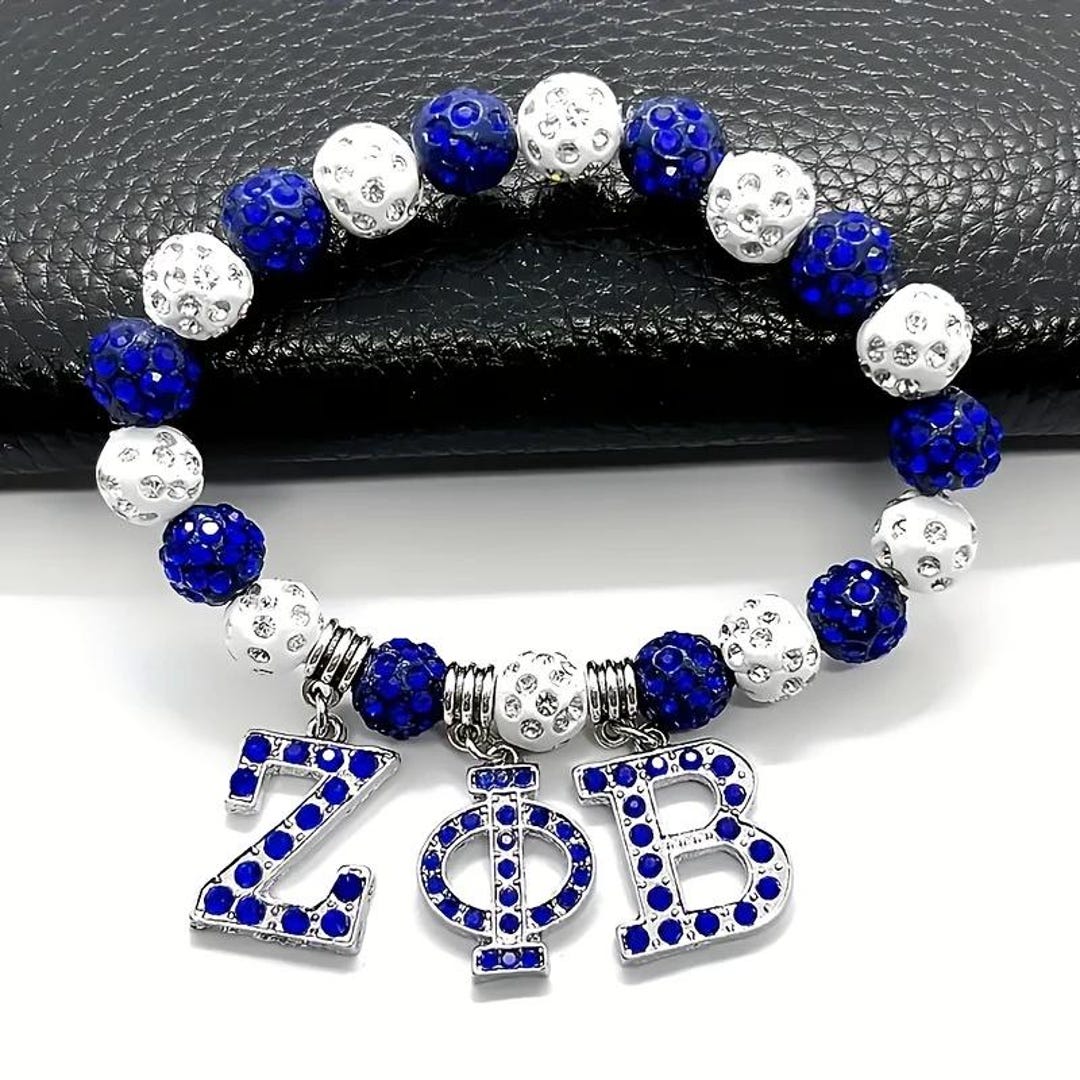 ZETA Inspired Stretch Bracelet | Handcrafted Rhinestone & Polymer Clay ...