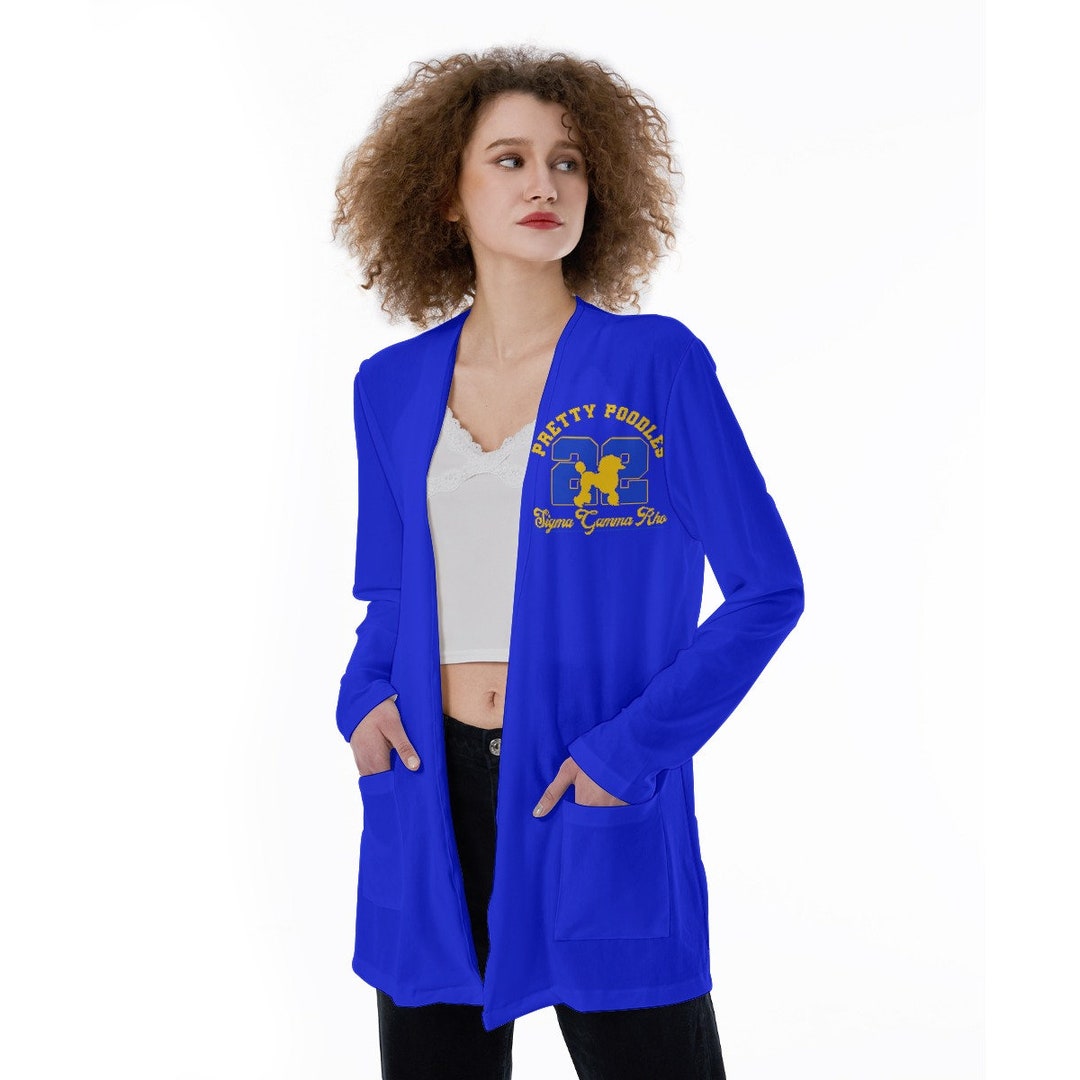 Sigma Gamma Rho Women's Patch Pocket Cardigan Effortless Elegance for ...
