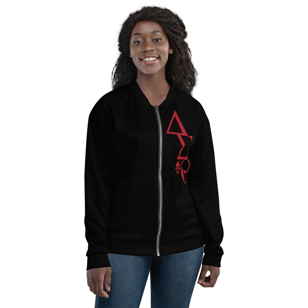 Delta Sigma Theta Sorority Greek Letter Bomber Jacket - Etsy