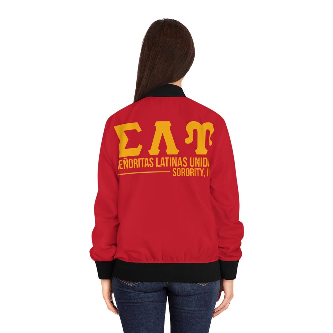 Sigma Lambda Upsilon Women's Bomber Jacket: Stylish, Durable, and Proudly Sorority-inspired - Etsy