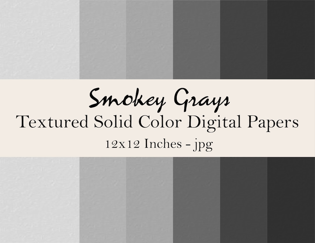 Smokey Gray Digital Papers Pack, Wallpaper Backgrounds,scrapbooking ...