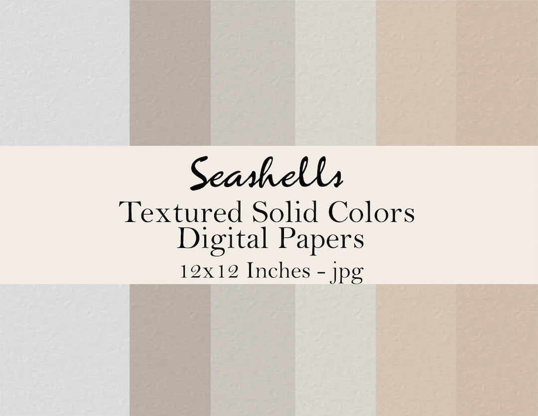 Neutral Taupe Paper Texture Digital Paper Pack, Solid Color Digital ...