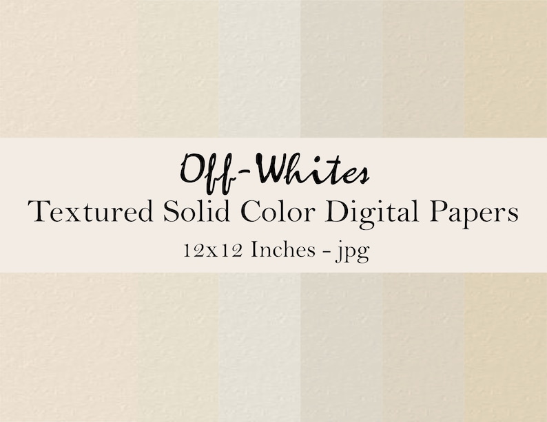 Off-white / Beige Paper Texture Digital Paper Pack, Beige Digital ...