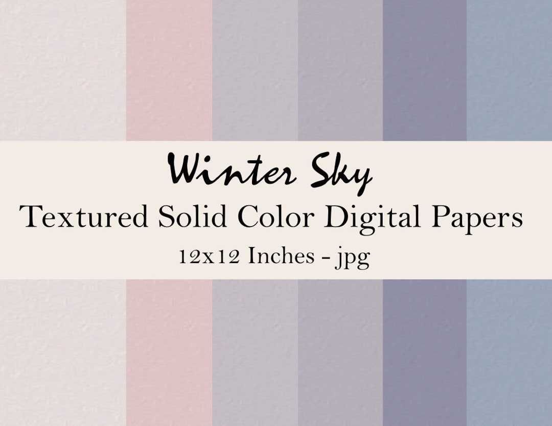 Sky Blue Digital Papers Pack, Wallpaper Backgrounds, Commercial Use ...