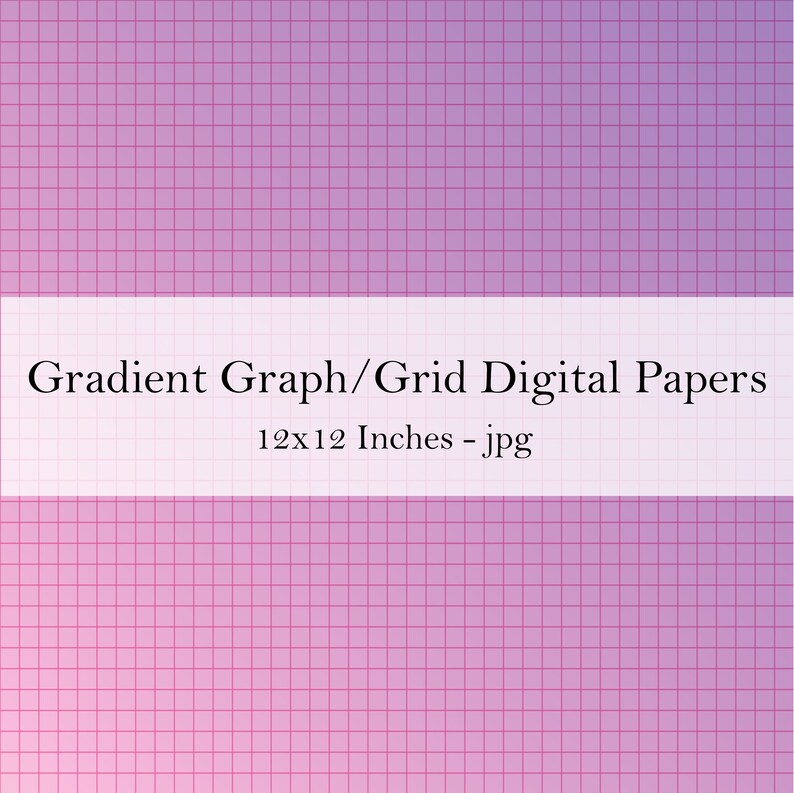 Pink Purple & Blue Digital Graph Paper Pack Graph / Grid - Etsy