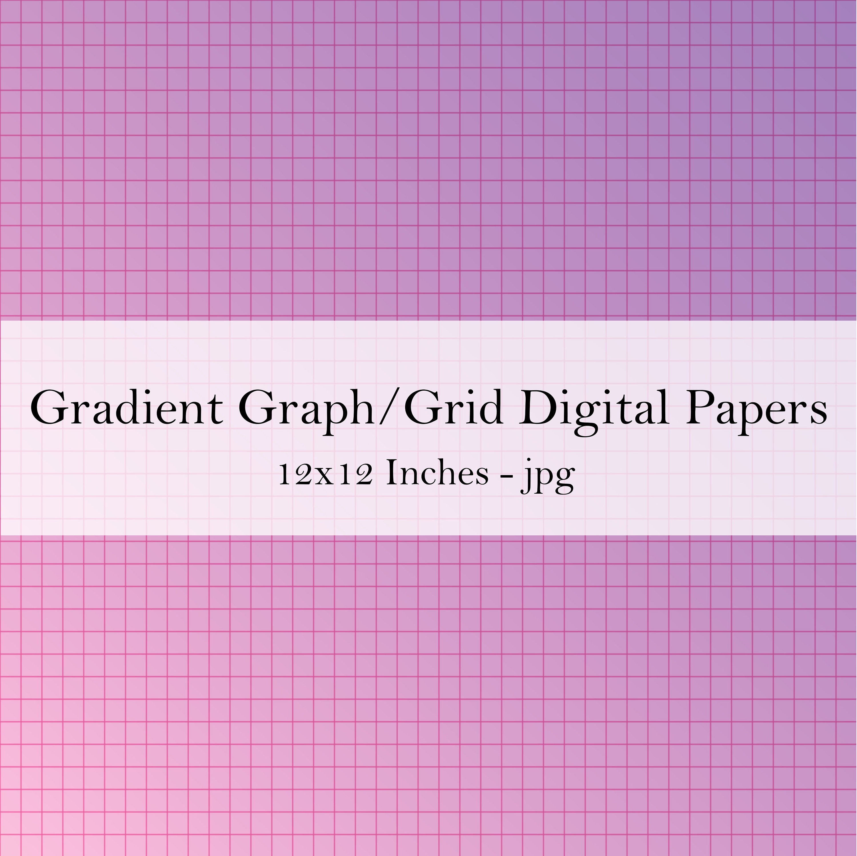Pink, Purple & Blue Digital Graph Paper Pack, Graph / Grid Digital ...
