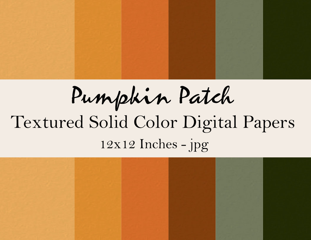 Fall & Autumn Colors Digital Papers Pack, Orange Wallpaper Backgrounds ...