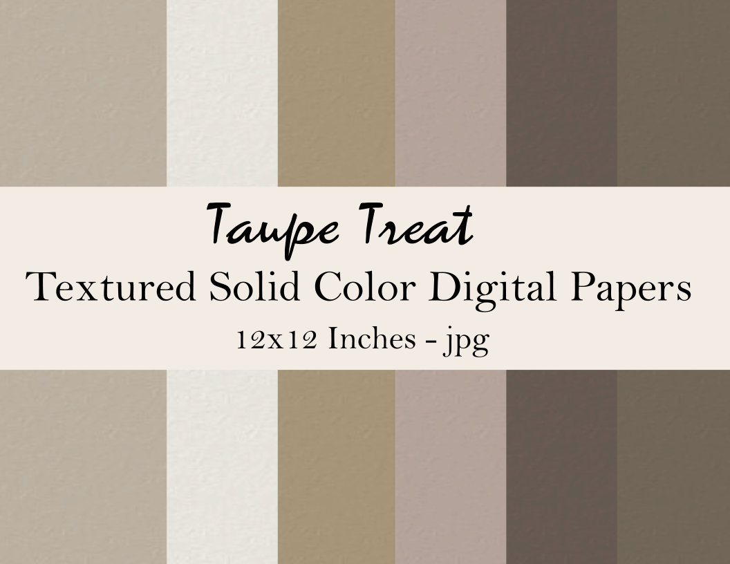 Taupe / Beige Paper Texture Digital Paper Pack, Beige Digital Stickers ...