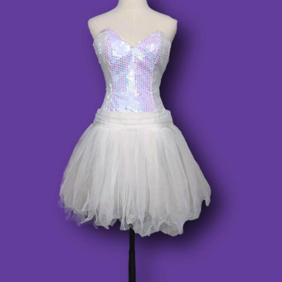 TADASHI 1980s Ballerina Strapless Dress Tulle Sequins Princess Sz 6 - Etsy
