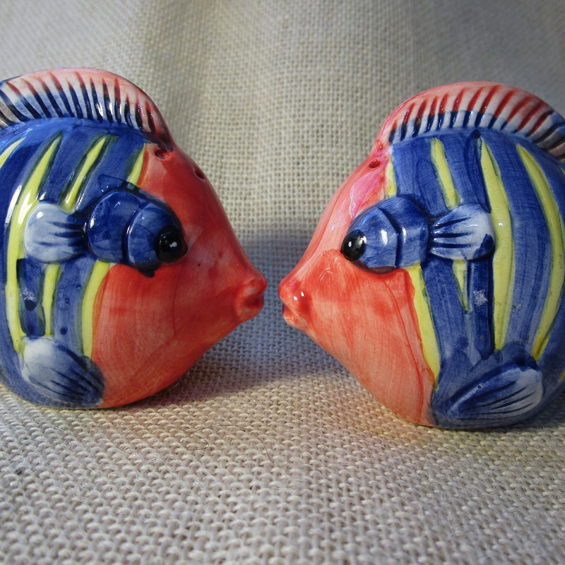 Fish Salt and Pepper Shakers - Etsy