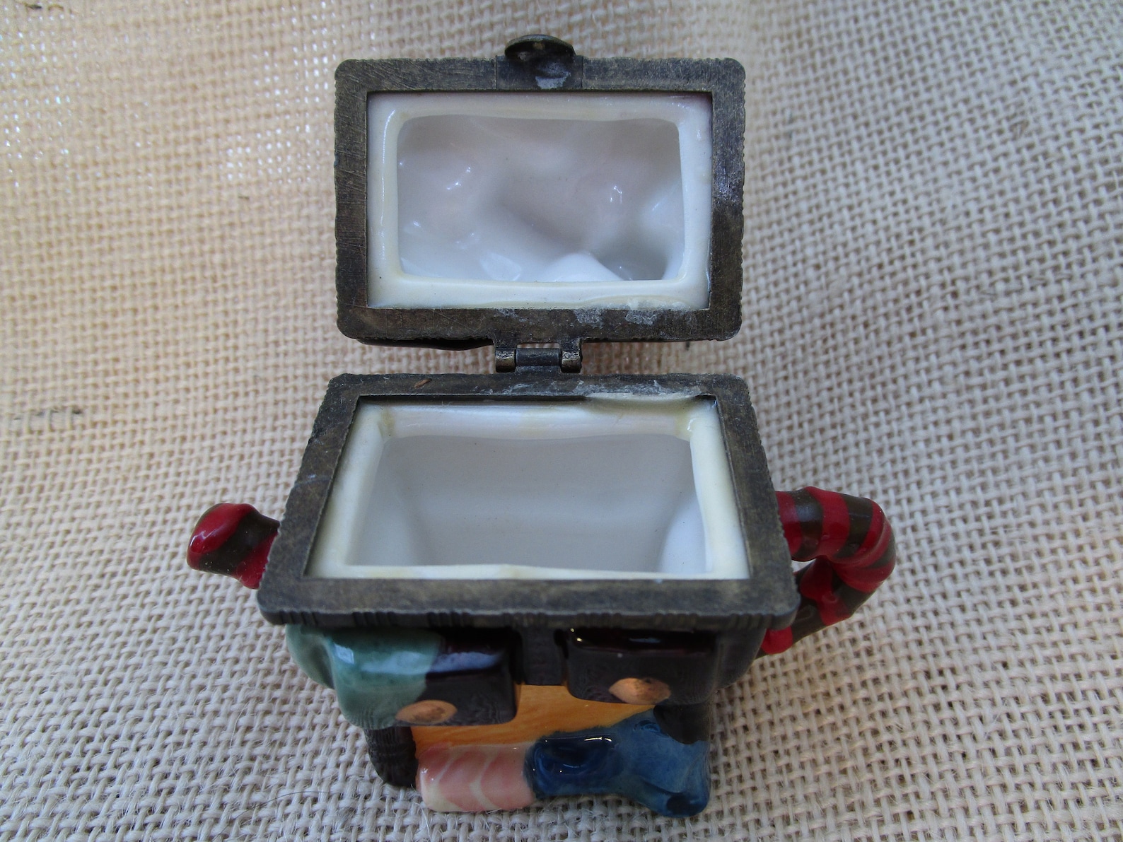 Teapot Hinged Porcelain Trinket Box - Etsy