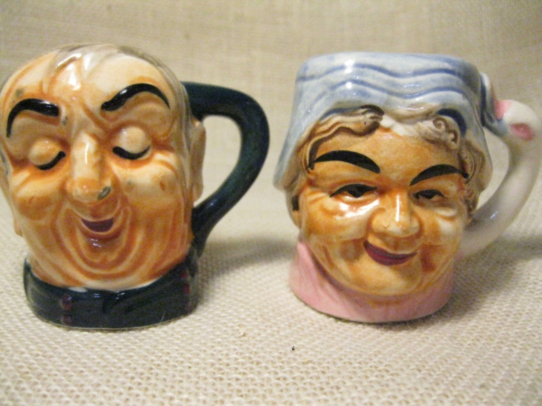 Happy Toby Mug Like Salt and Pepper Shaker Set - Etsy