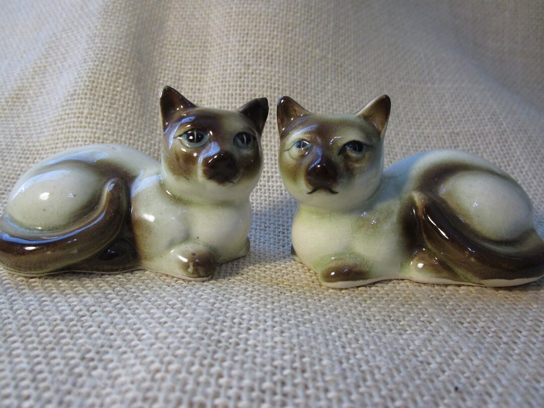 Beautiful Siamese Cats Salt and Pepper Shaker Set - Etsy