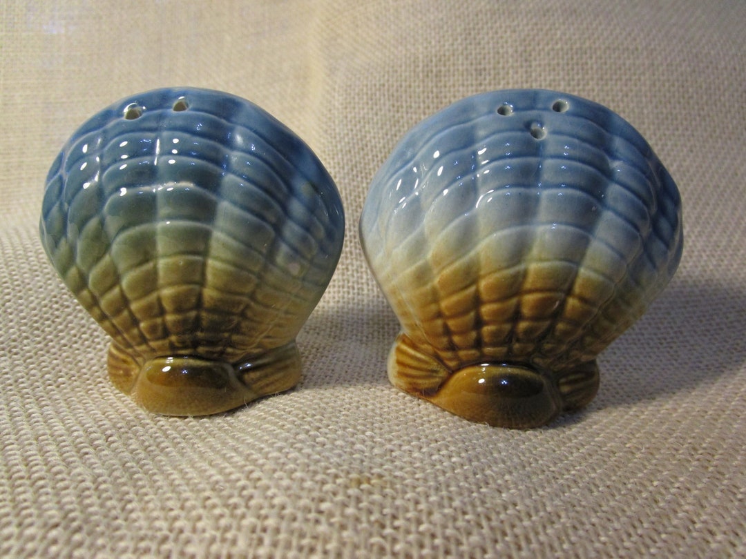 Colorful Shells Salt and Pepper Shaker Set - Etsy