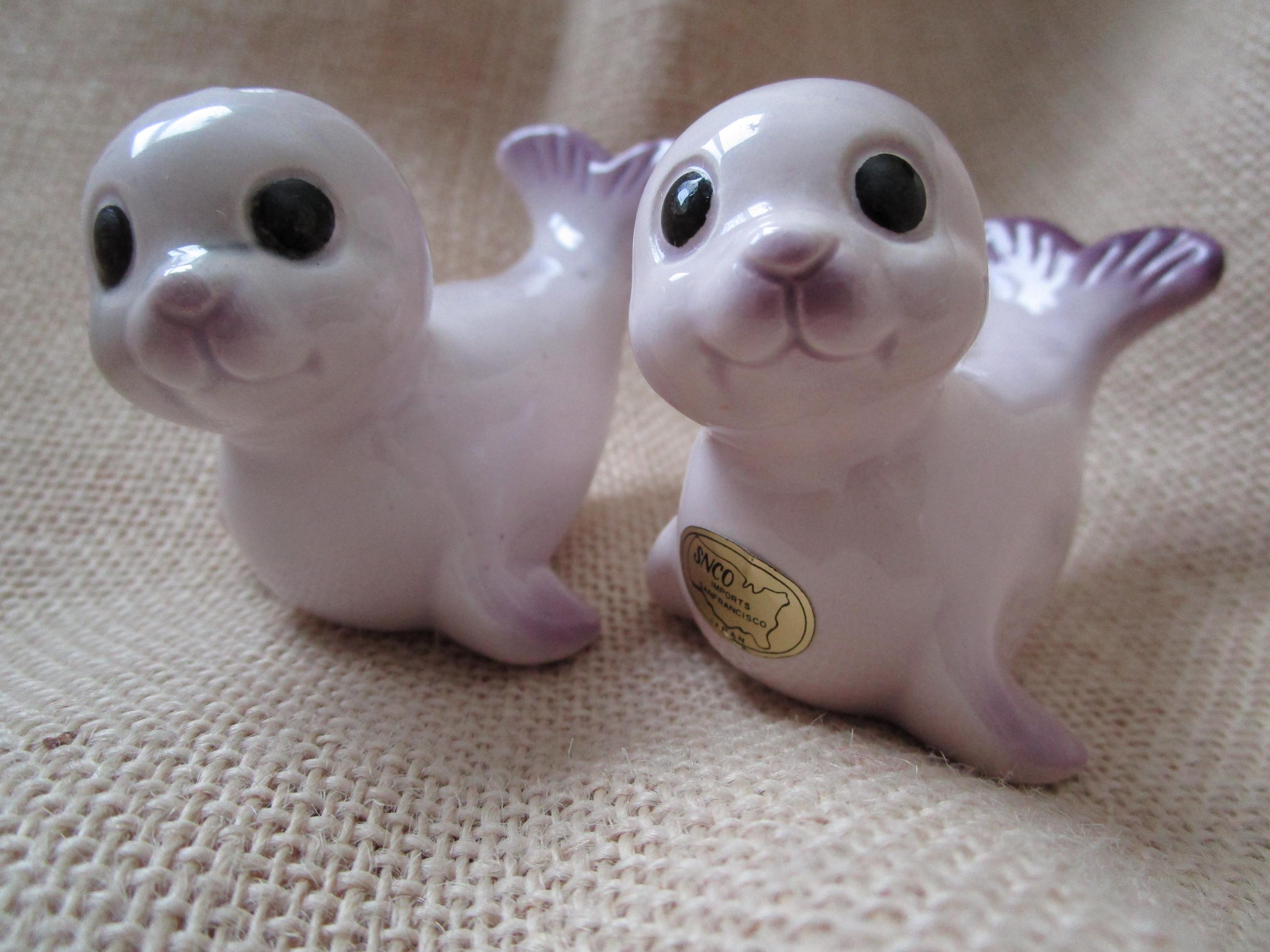 Sweet Seal Salt and Pepper Shaker Set - Etsy