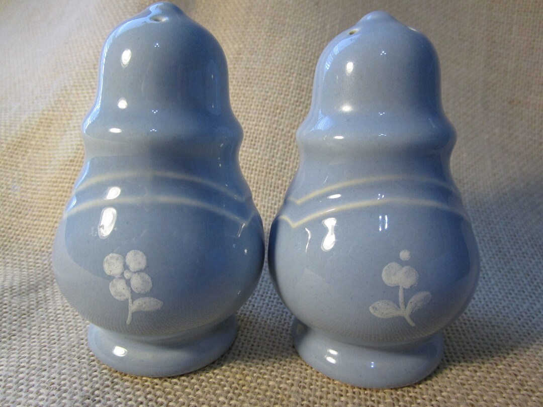 Beautiful Wedgewood Blue Color Salt and Pepper Shaker Set - Etsy