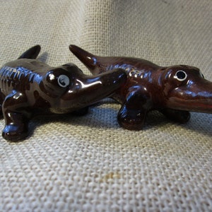 Alligator Salt and Pepper Shaker Set - Etsy