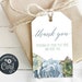 Succulent Thank You Favor Gift Tag Greenery Foliage Bridal - Etsy