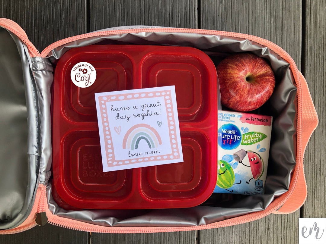 Rainbow Lunch Box Notes for Kids, Thinking of You Cards for Boys ...