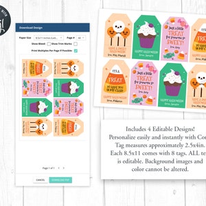 Just a Little TREAT for Someone so SWEET, Halloween Gift Tags ...