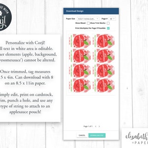 Applesauce Pouch Tag, End of Year Gift for Students, Gift for ...